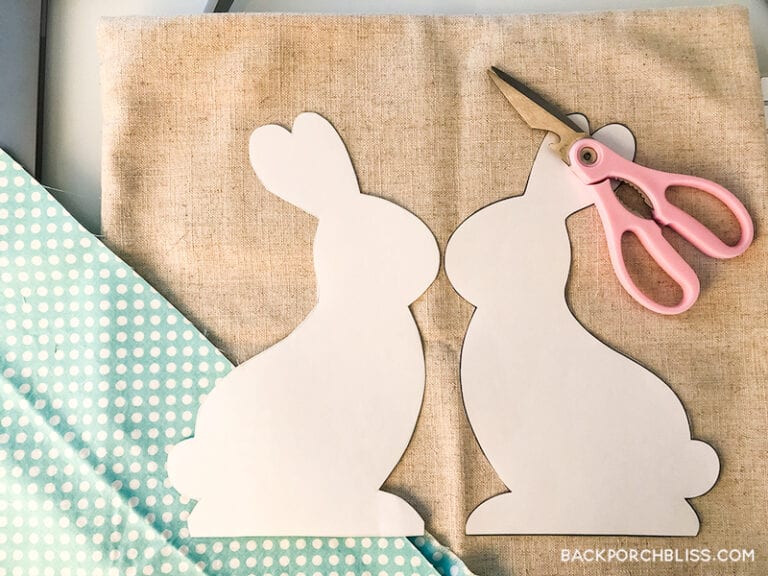 Make This Easy Cottontail Pillow in Under Two Hours - Back Porch Bliss